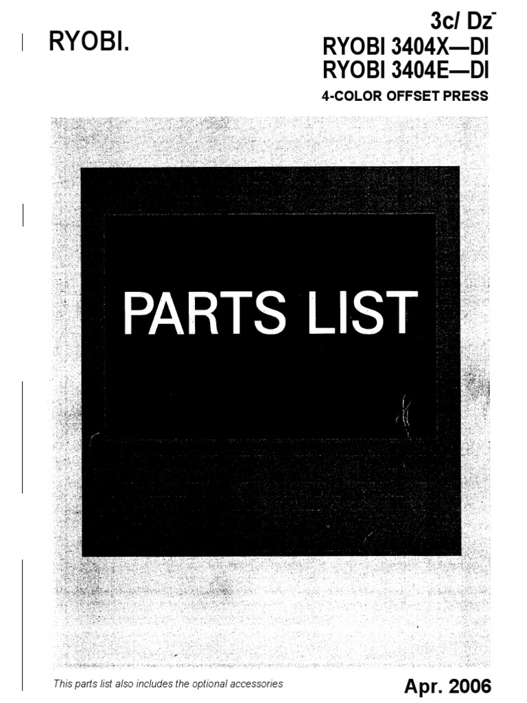 Ryobi.: 4-Color Offset Press | PDF