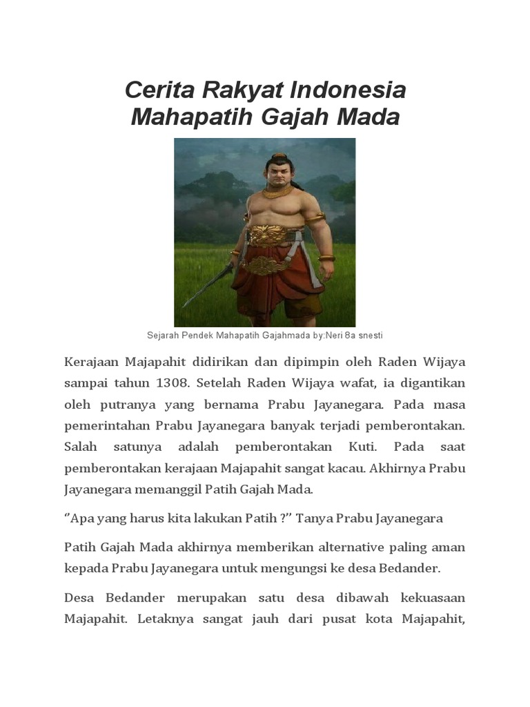 Gajah Mada dan Sumpah Palapa | PDF | Perjalanan | Sejarah