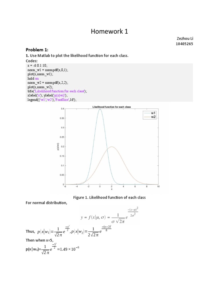 Homework 1 Solution Pdf Statistics Statistical Theory 6005