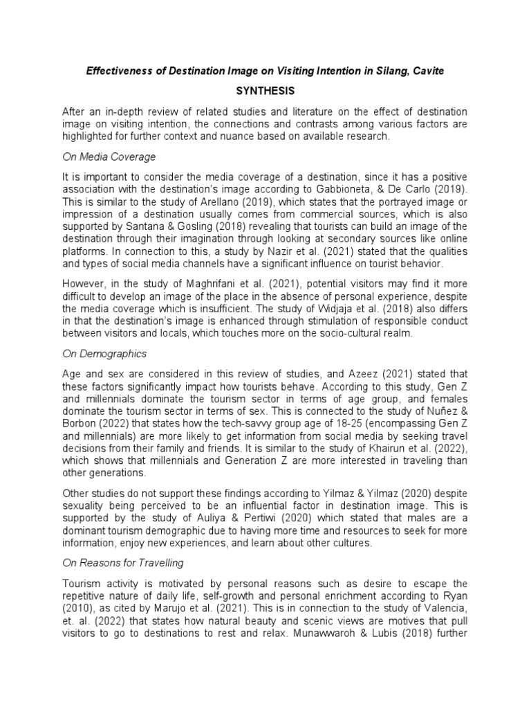 Revised Synthesis | PDF