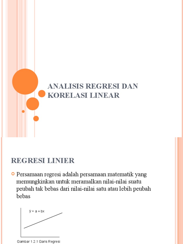 Analisis Regresi Dan Korelasi Linear | PDF