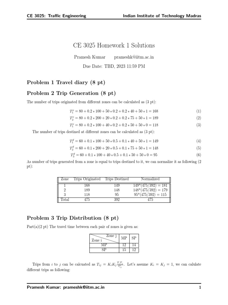 HW1 Sol | Download Free PDF | Equations | Matrix (Mathematics)
