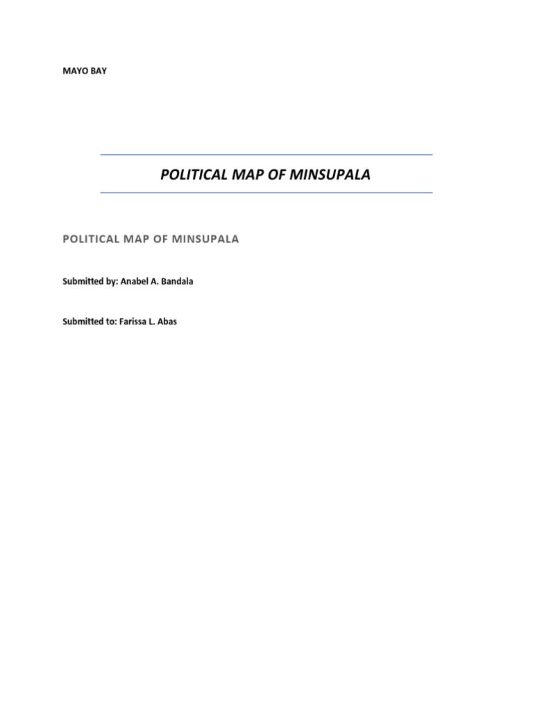 Political Map of Minsupala | PDF
