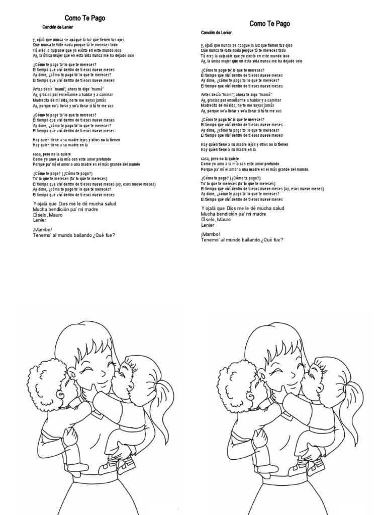 Como Te Pago-CANCION A MAMA | PDF