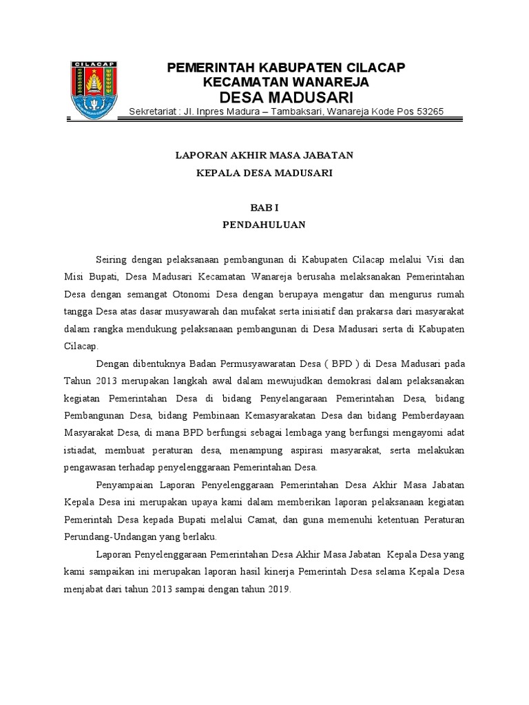 Narasi Laporan | PDF