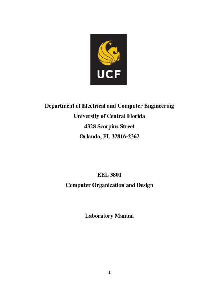 EEL3801 Lab Manual PDF | PDF | Assembly Language | Computer Program