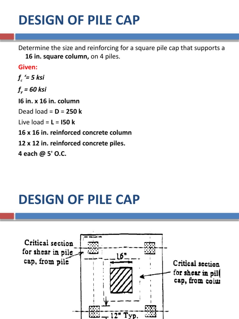 Design of Pile Cap | PDF