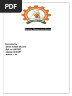 A Project Report On Bank Management System | PDF | Python (Programming Language) | My Sql