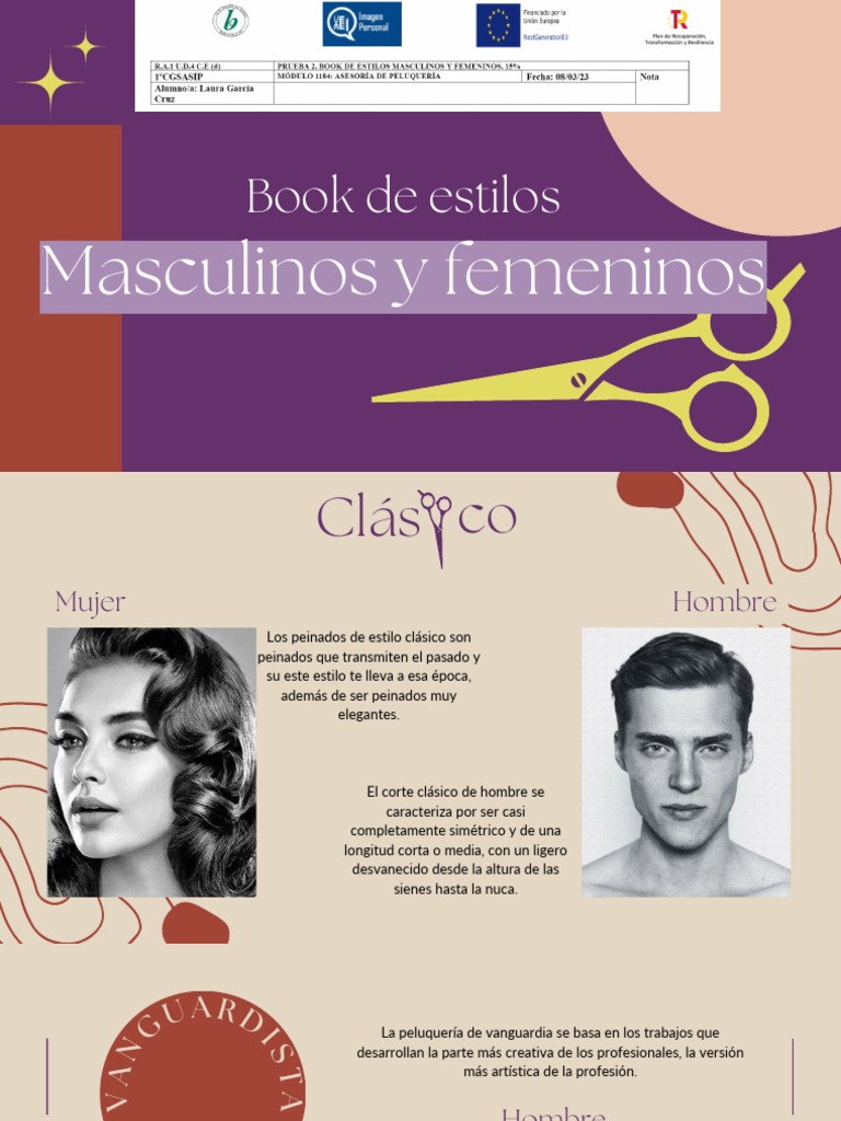 Guía de Peinados: Clásico a Hipster | PDF | Pelo | Estética