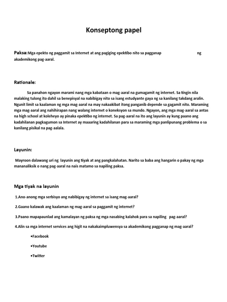 Konseptong Papel | PDF