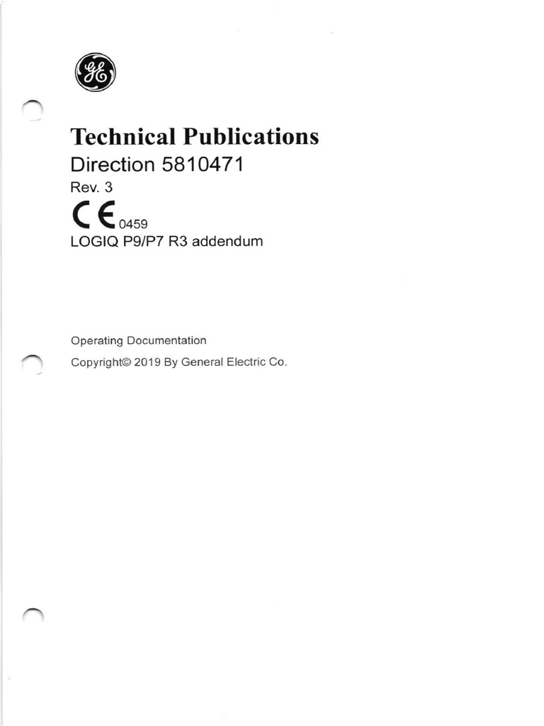 GE LOGIC P9-P7 BASIC USER MANUAL 5791623-100 Rev.3 Vol.1 PDF | PDF