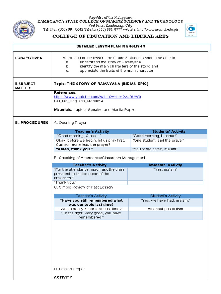 DLP (Ramayana) 4-17-23 | PDF | Sita | Rama