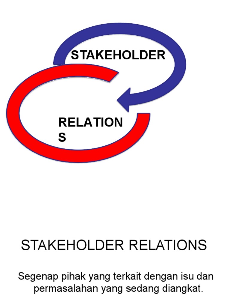 Stakeholder Relations | PDF | Pengembangan Diri