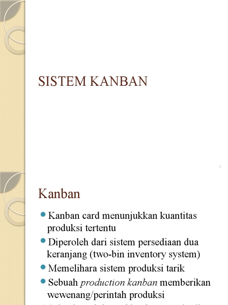 4.1 Sistem Kanban-1 | PDF
