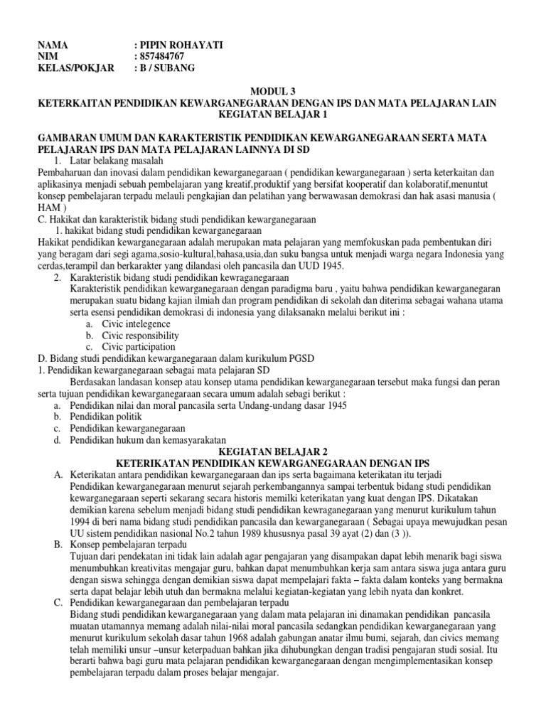 Tugas Rangkuman Modul 3 Dan 4 | PDF