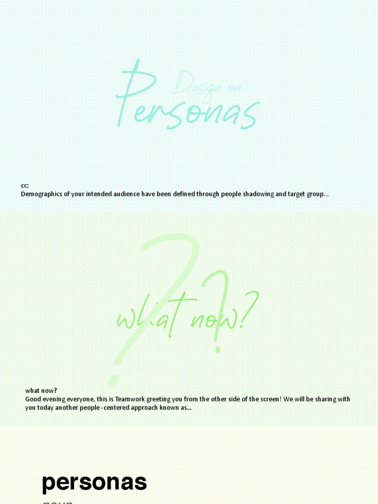 Topic-13-Design On Personas - Team 6 PDF | PDF | Market Segmentation ...