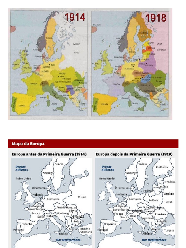 Mapas Europa 1914 - 1918 | PDF
