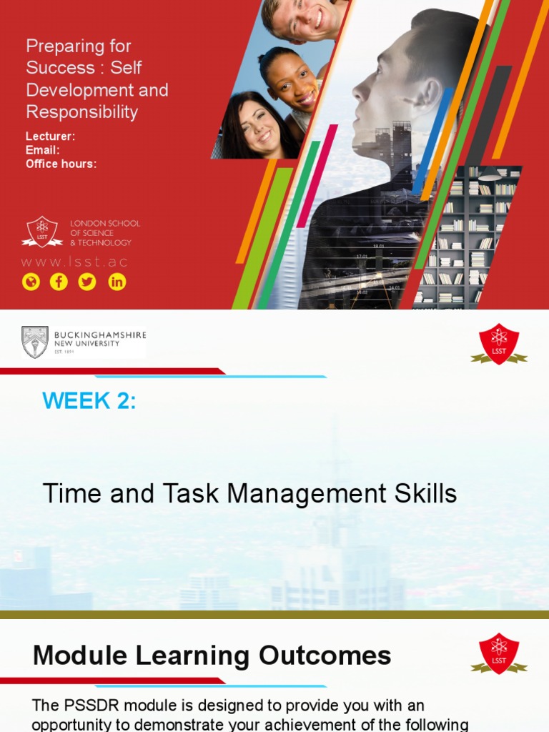 Week 2 - Time and Task Management Skills Update | PDF | Business