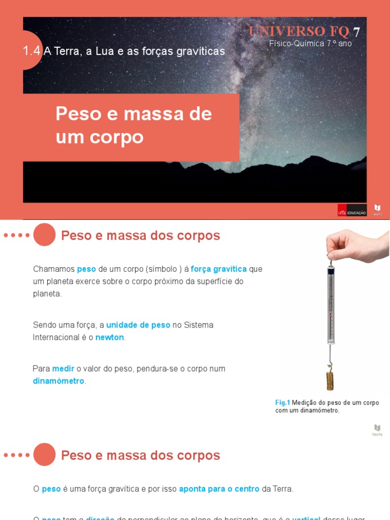 Peso e Massa: Conceitos Fundamentais | PDF | Terra | Quilograma