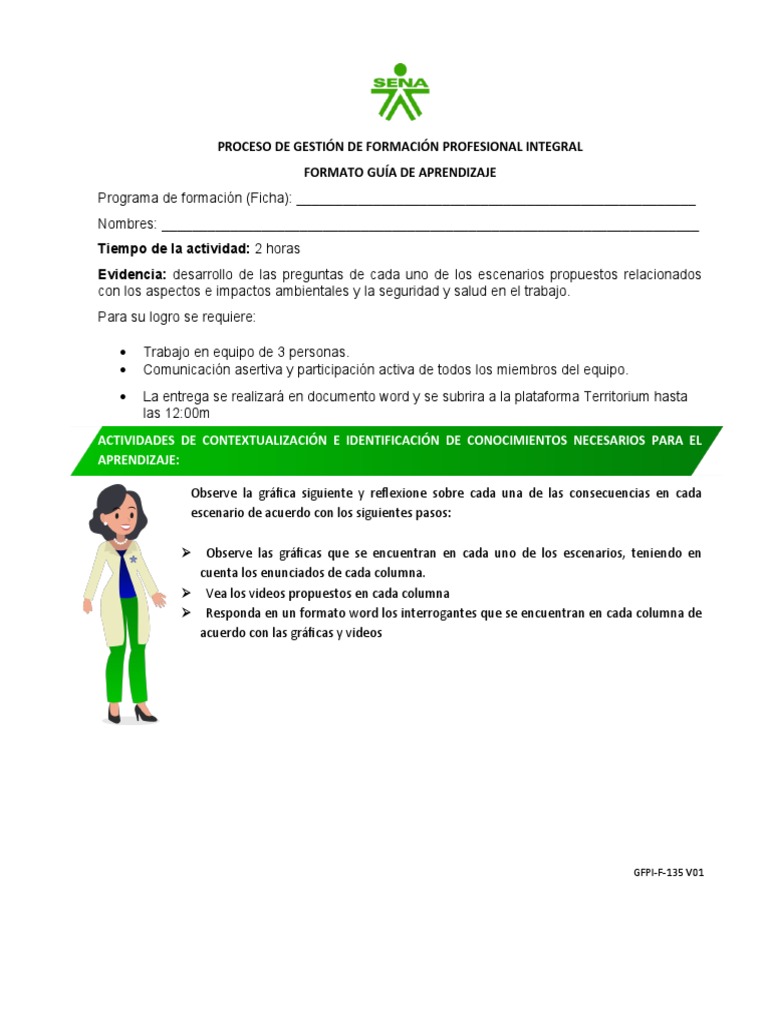 Proceso de Gestión de Formación Profesional Integral Formato Guía de Aprendizaje | PDF | Cognición