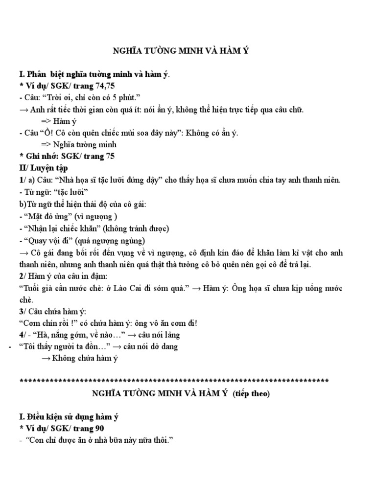 Nghĩa Tư NG Minh Và Hàm Ý | PDF