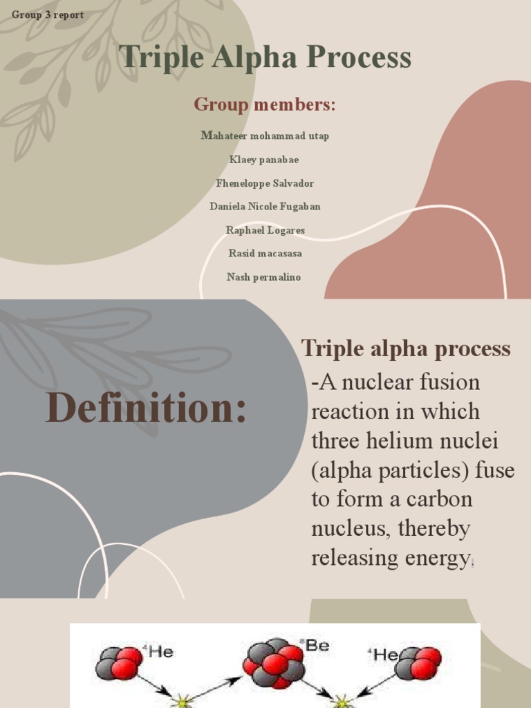 Triple Alpha Process | PDF