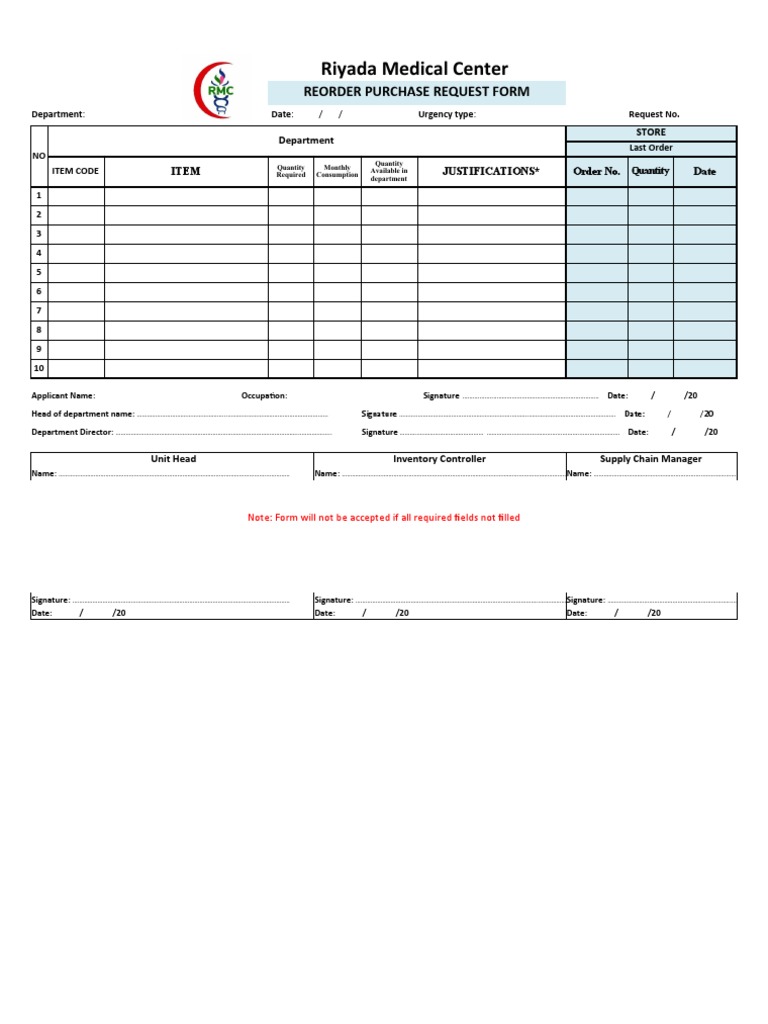 Purchase Request Form | PDF | Business Process | Business