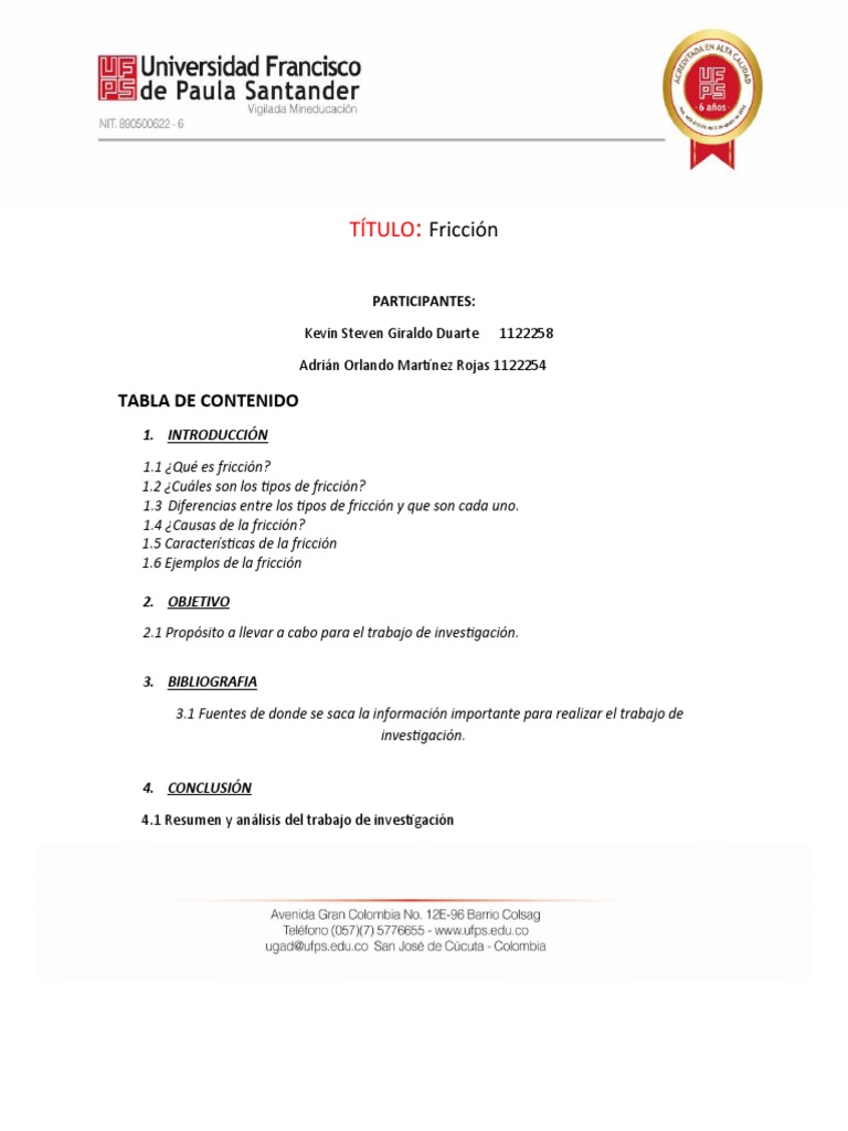 Informe de Investigación Estatica | PDF