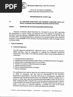 BSP Memorandum No M-2024-037 | PDF