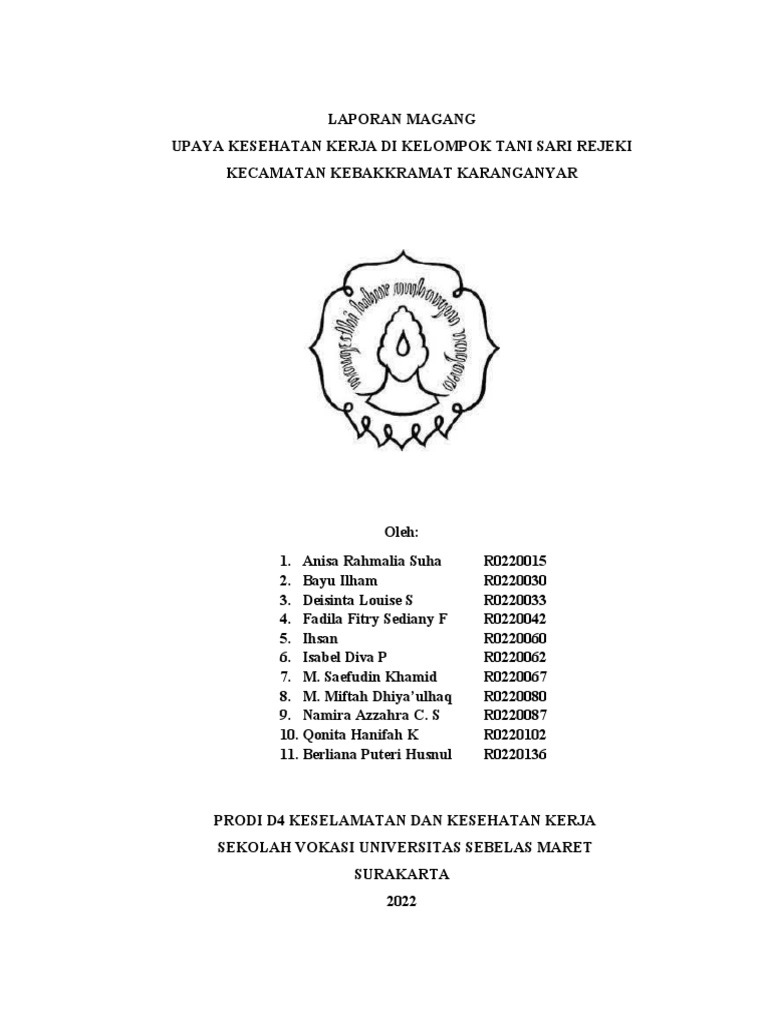 Laporan Magang Ukk KBK 2 | PDF | Griya & Taman | Kesehatan Holistik
