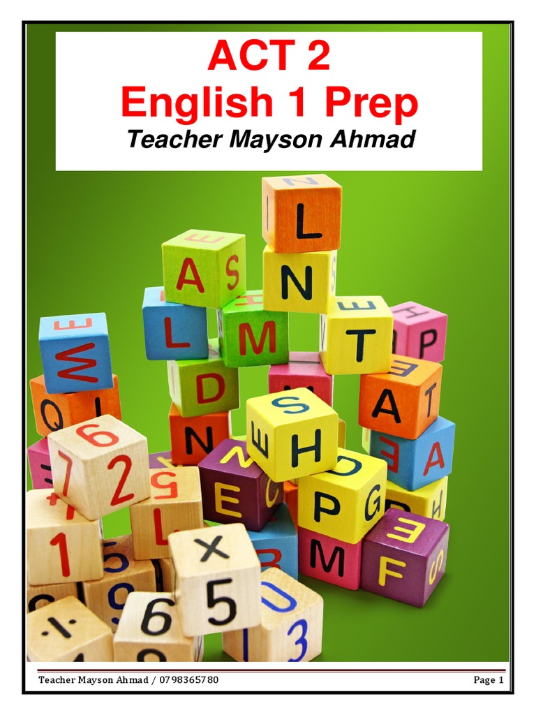 ACT Eng1 | PDF | Comma | Punctuation