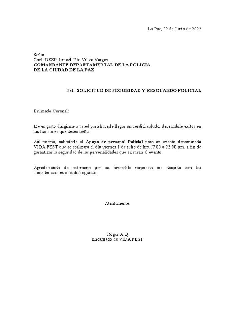 Modelo De Carta De Solicitud Dirigida A Universal Time