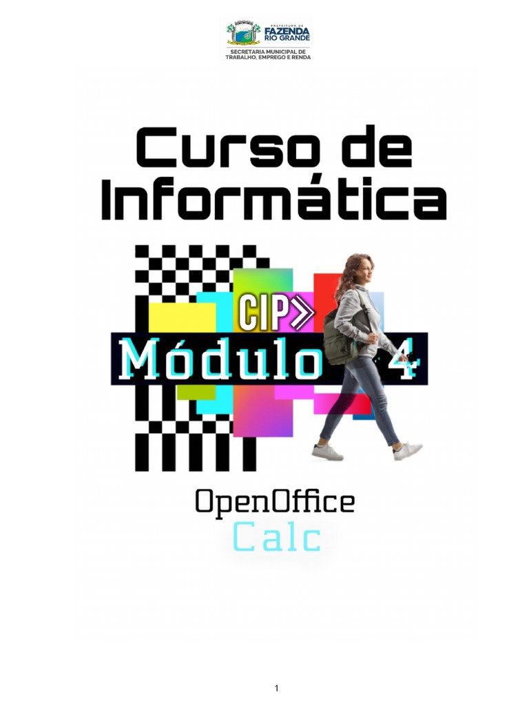 Apostila Mod. 4 - OpenOffice Calc PDF | PDF | Janela (informática) | Planilha