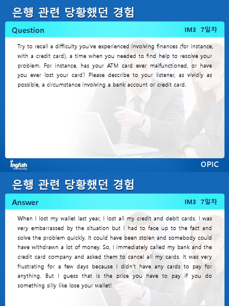 OPIC_Advanced 4 | PDF