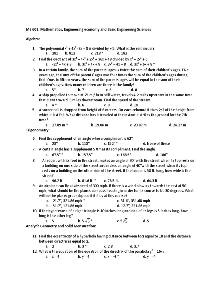 ME 601 Proficiency Test | PDF | Chemical Bond | Heat Transfer