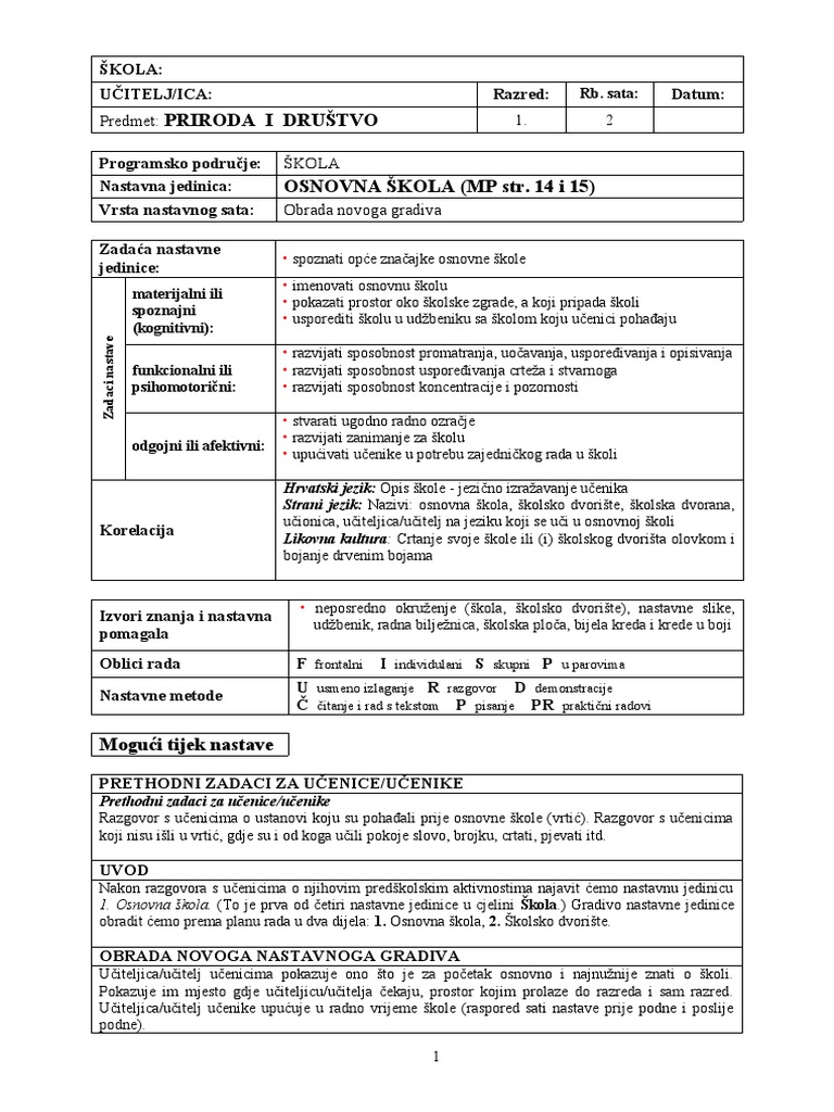 01 - Osnovna Skola | PDF