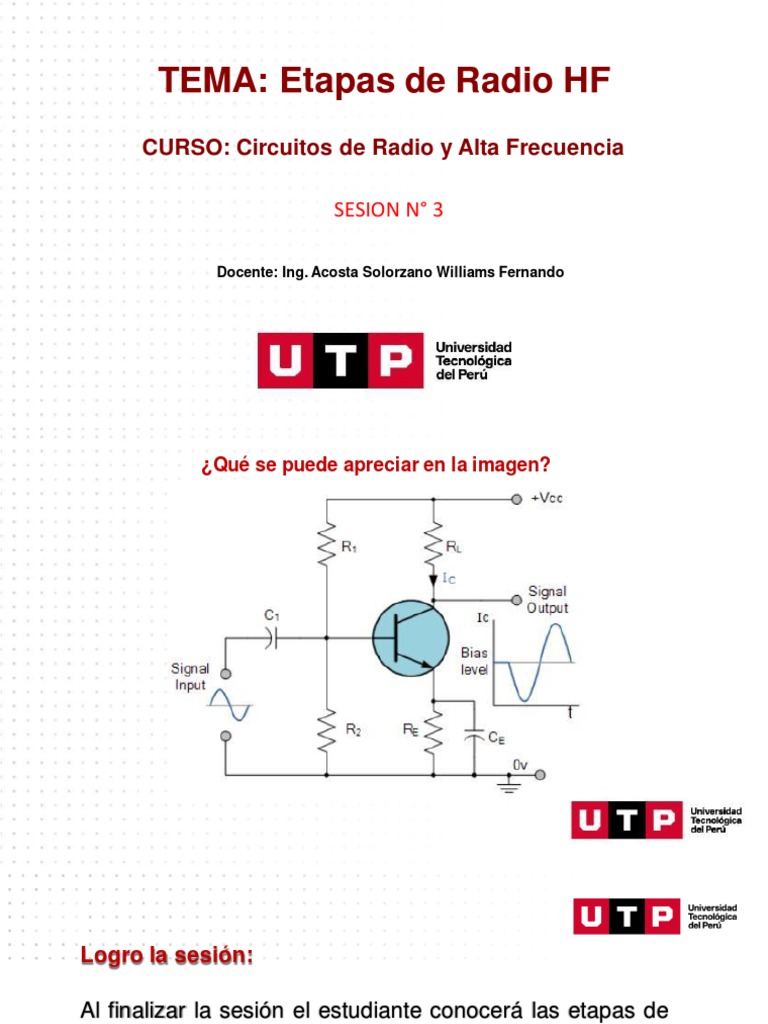 S03.s1 - Circuitos de Radio HF - Etapas RF | PDF | Radio | Frecuencia de radio