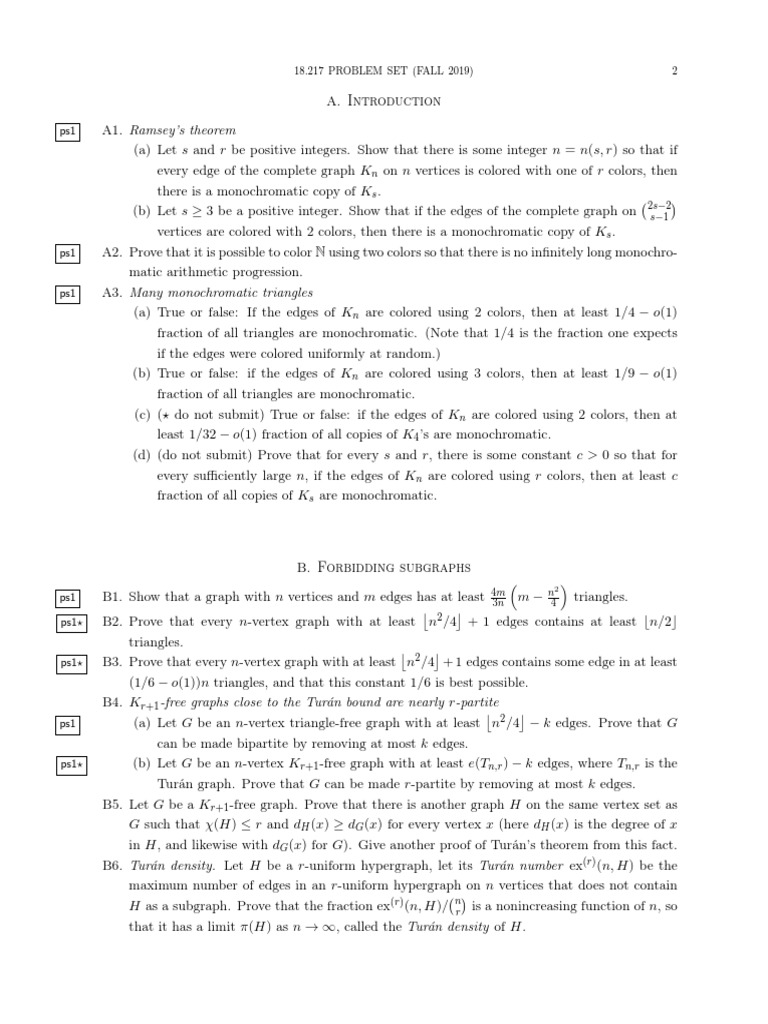 MIT Problem Sets | PDF | Eigenvalues And Eigenvectors | Vertex (Graph Theory)