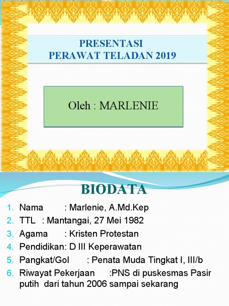 Presentasi Nakes Teladan 2019 | PDF