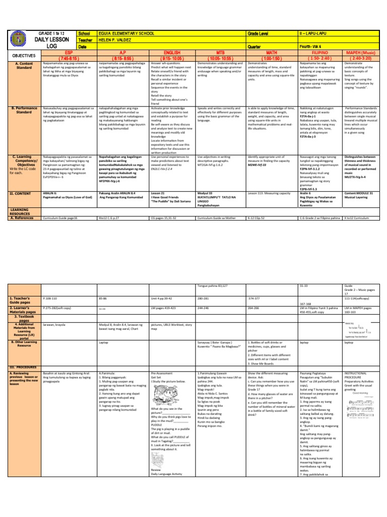 DLL G2 Q4W6 | PDF | Cognition | Cognitive Science