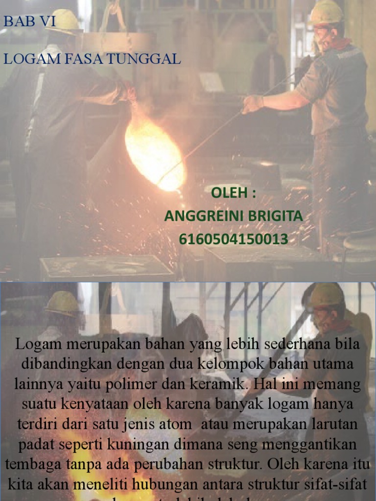 Logam Fasa Tunggal BAB 6 | PDF