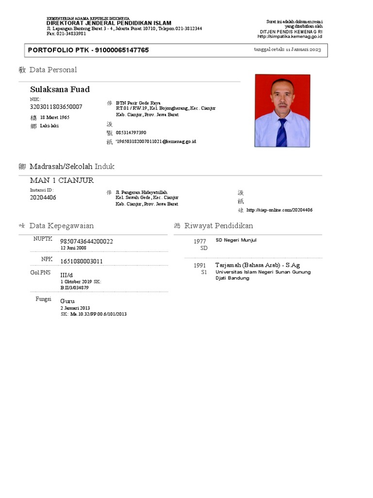 Portofolio PTK Simpatika Fuad | PDF