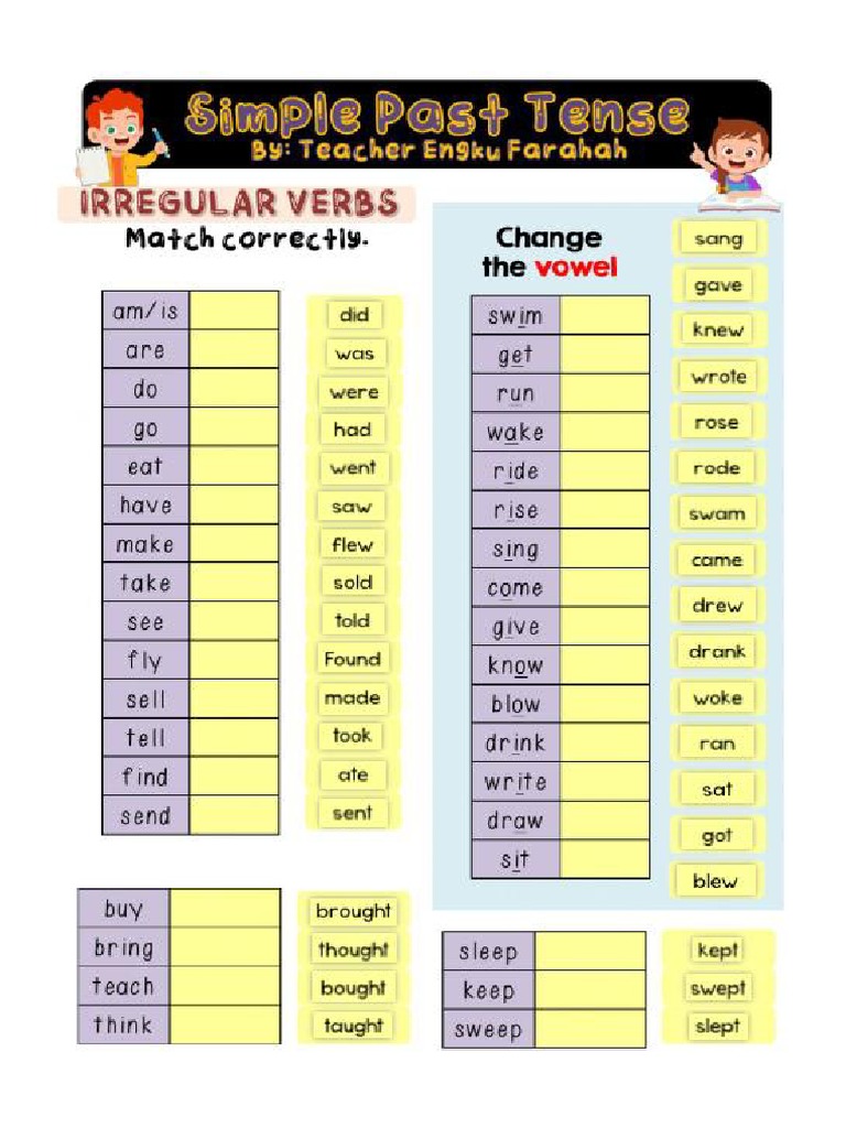 Irregular Verbs Movers | PDF