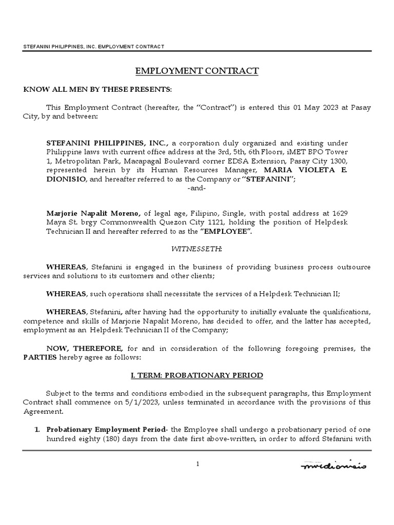 Marjorie Napalit Moreno PDF | PDF