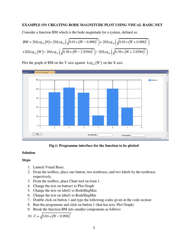 Example on Bode Magnitude Plot.doc | PDF | Function (Mathematics) | Software Engineering