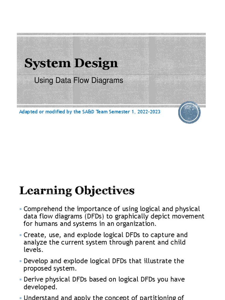 WK5-TMF1913-1014-SEM1-2022-23-LU6 Using DFDs | PDF | Systems Engineering | Information Technology