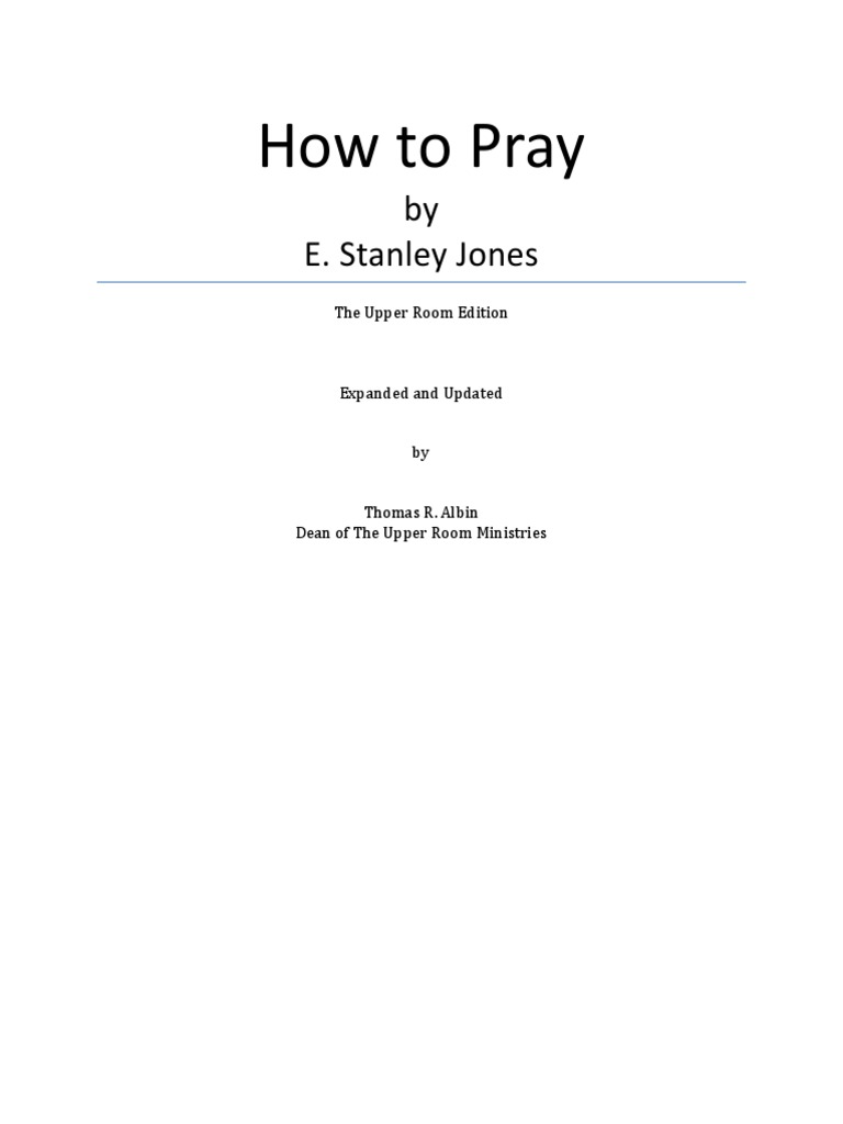 How To Pray Introdution | PDF | Jesus | Prayer