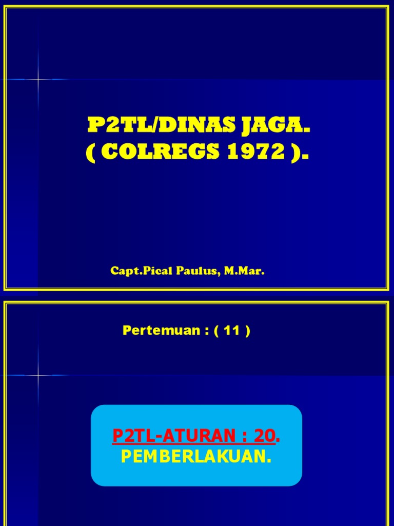 (P-11) .Materi P2tl-Aturan Pasal 20,21 & 22. | PDF