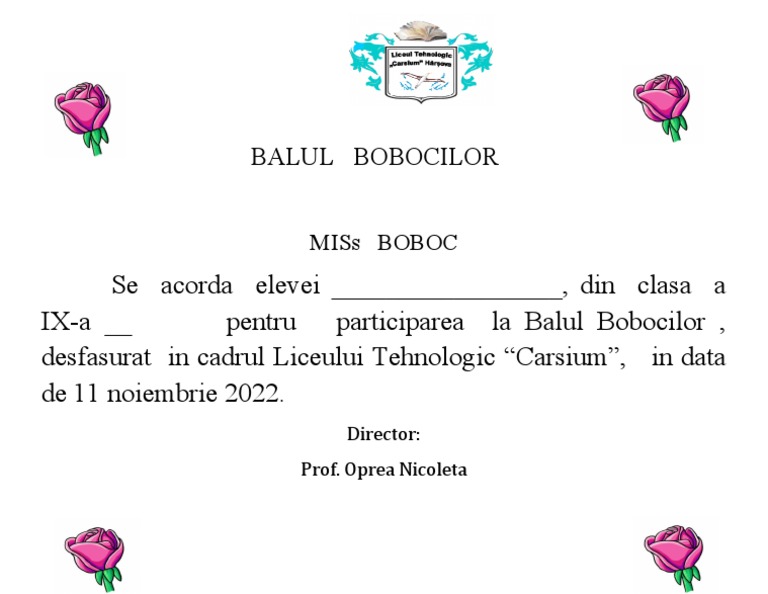 Miss Boboc | PDF