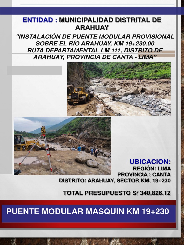 1.-Caratula Puente Modular Masquin | PDF